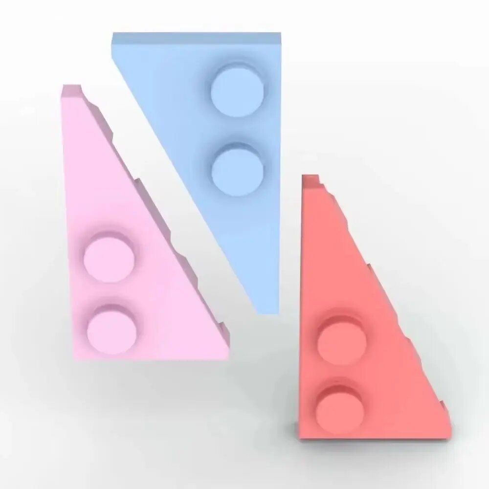 SixBricks строительные блоки классические, светло-серые, 10 шт