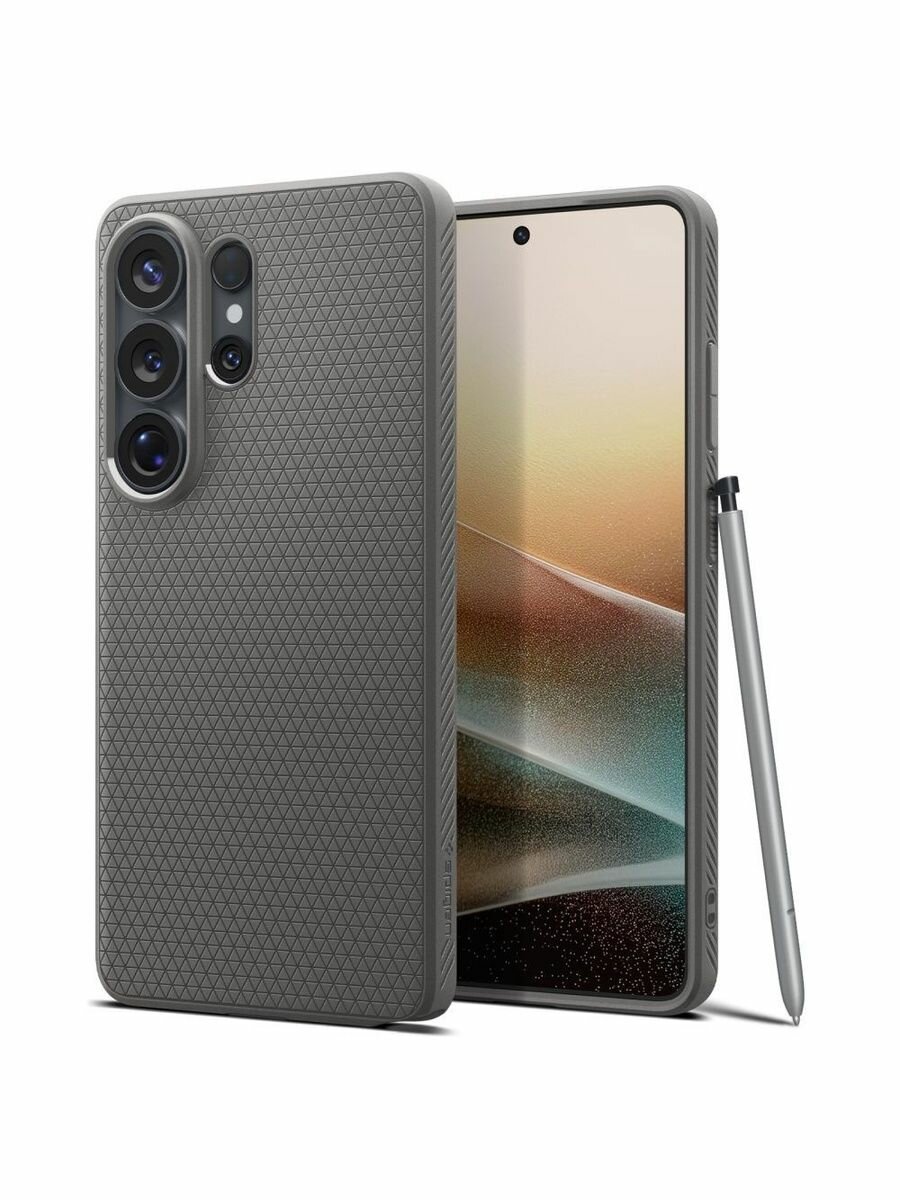 Чехол на Samsung Galaxy S26 Ultra, Spigen Liquid Air (ACS11205), противоударный, бортики для защиты камеры и дисплея / Чехол на Самсунг Галакси С26 Ультра