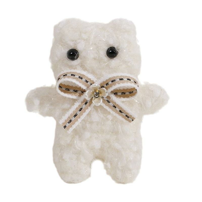 Клипса-голова медведя, Белый