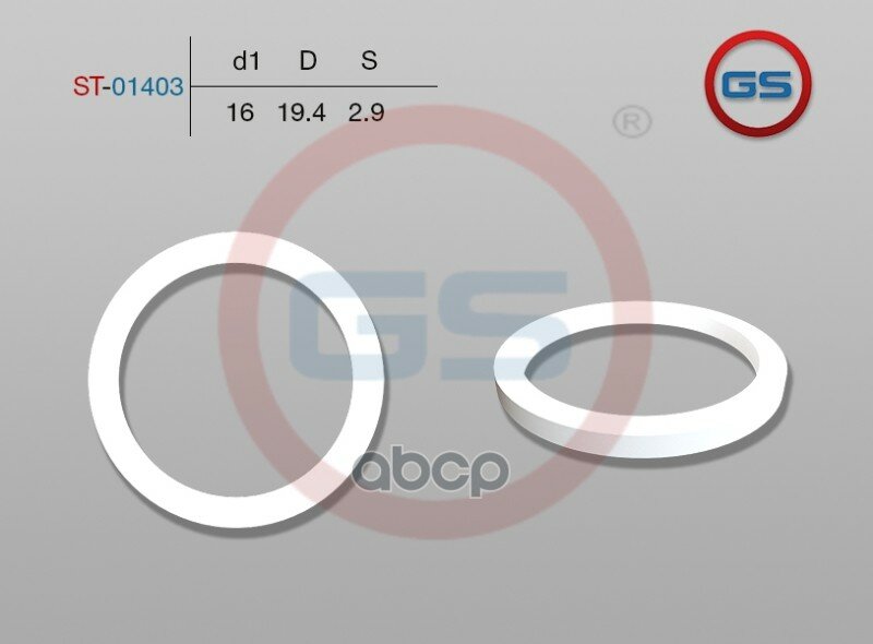 Тефлоновое кольцо 16* 19,4*2,9 GS арт. ST-01403
