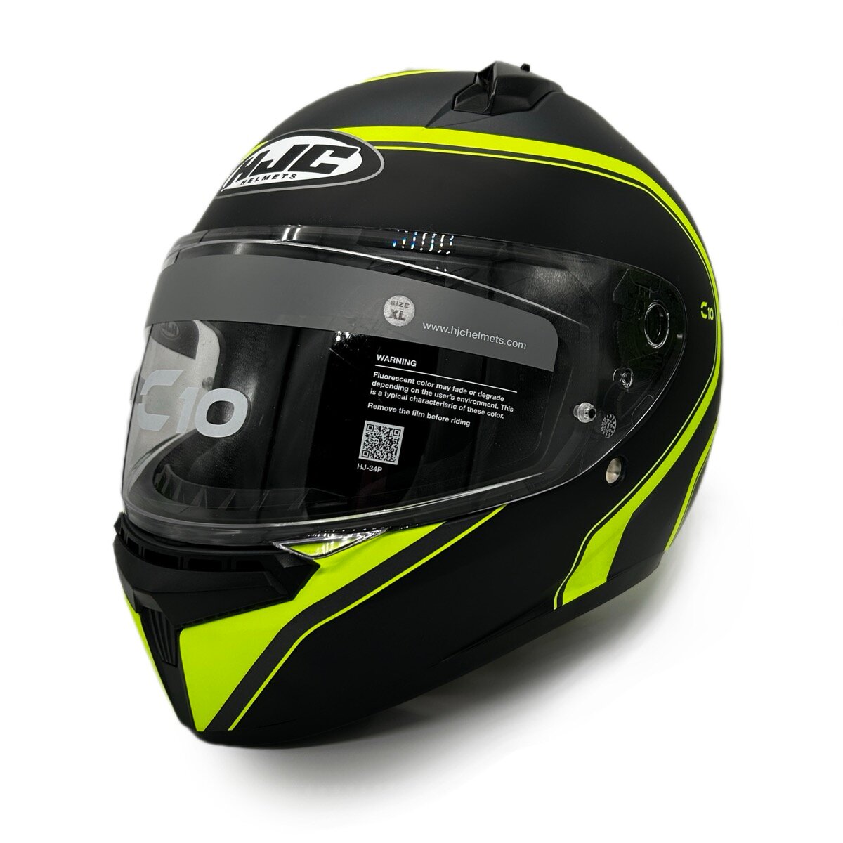 Мотошлем HJC C-10 ELIE MC3HSF. M. Черный-желтый