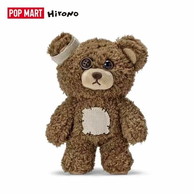 POP MART - HIRONO Bear Plush Doll, Подарки, украшения комнат, 1 шт