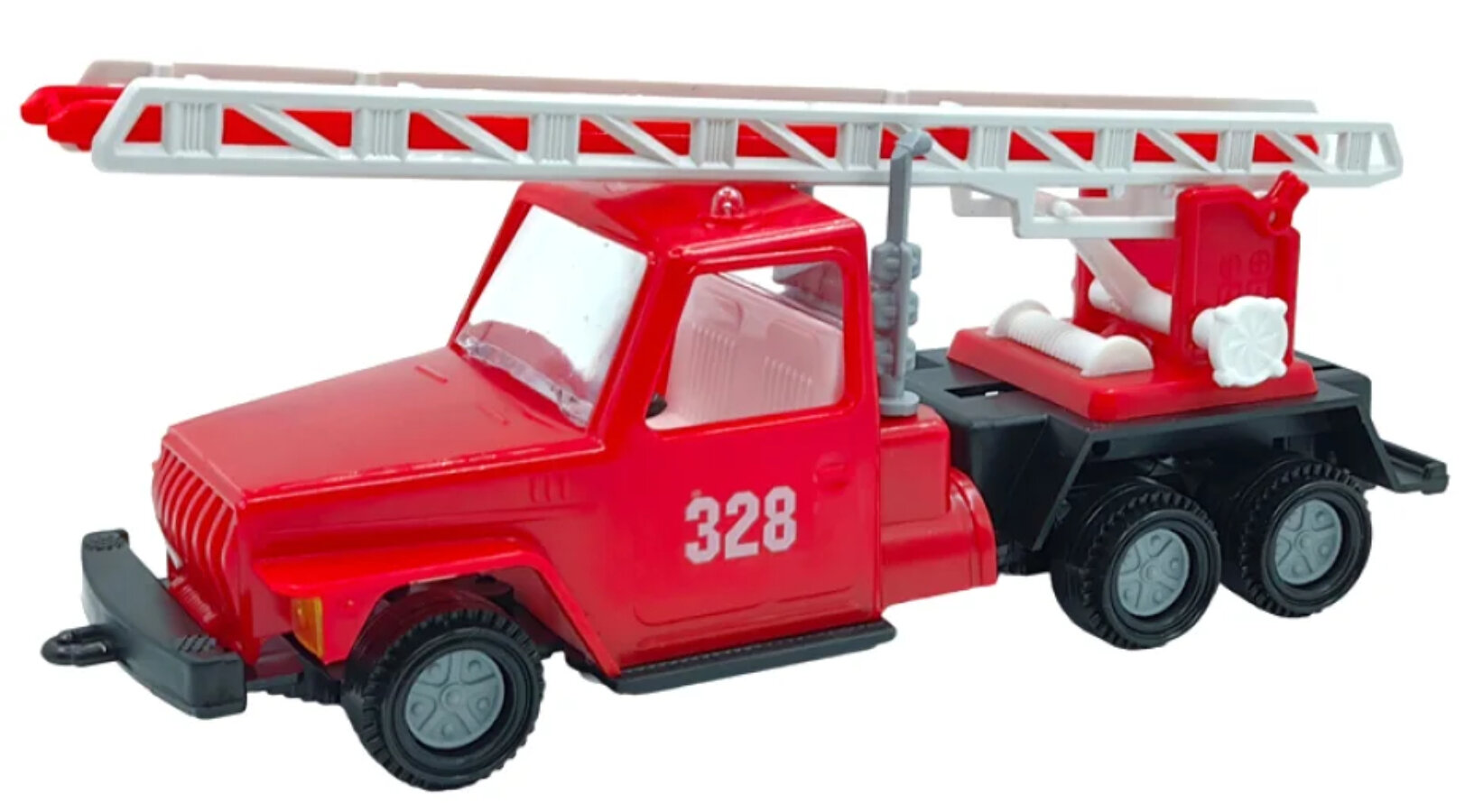 Пластиковая модель "Автомобиль Урал пожарная машина" для детей, игрушечный транспорт, машинка детская, сюжетно-ролевая игрушка для игр в песочнице и дома