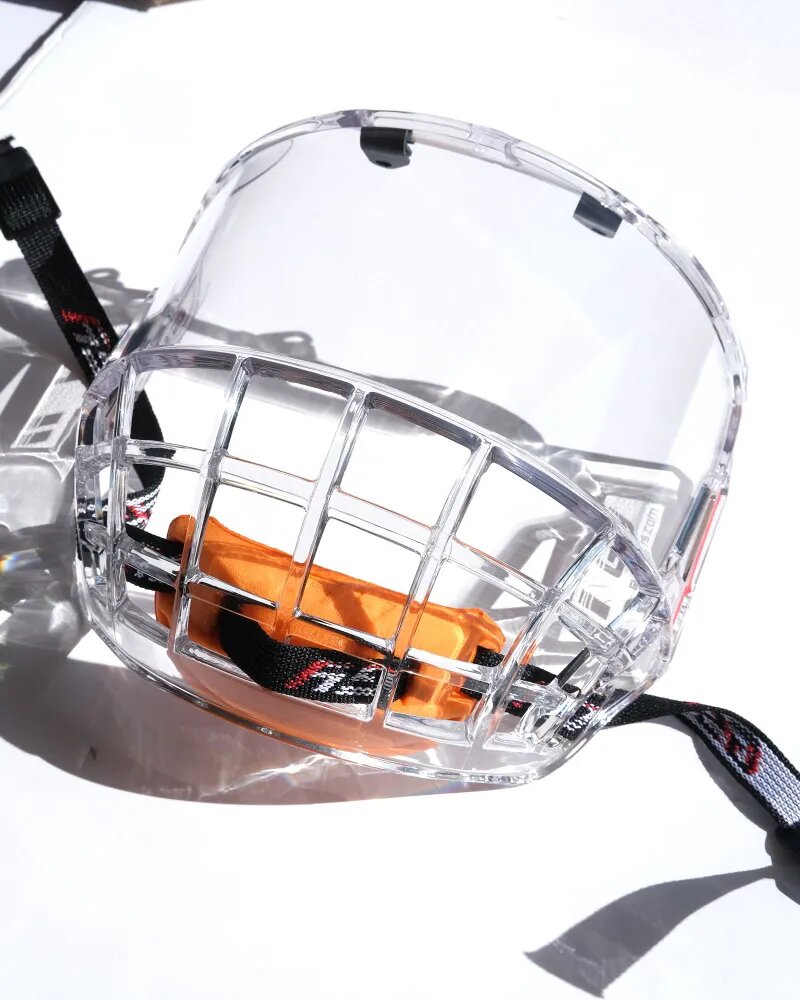 JET PUCK Визор для шлема прозрачный поликарбонат для хоккея, взрослый, Китай, 300 г