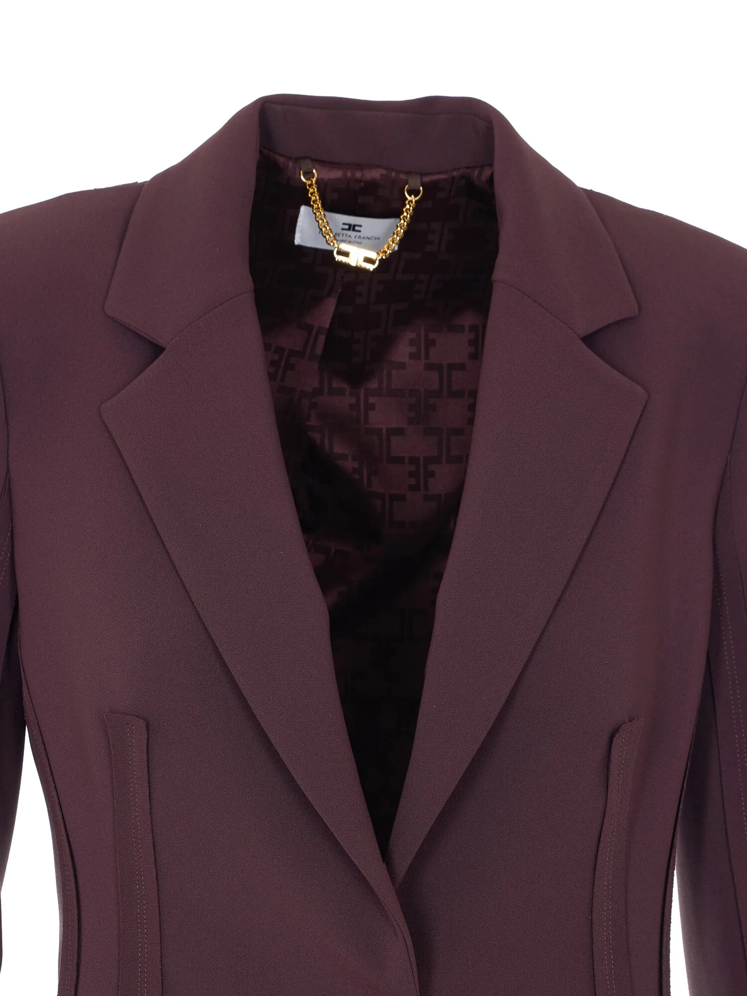 Куртка Elisabetta Franchi, размер 44, purple — фото 1