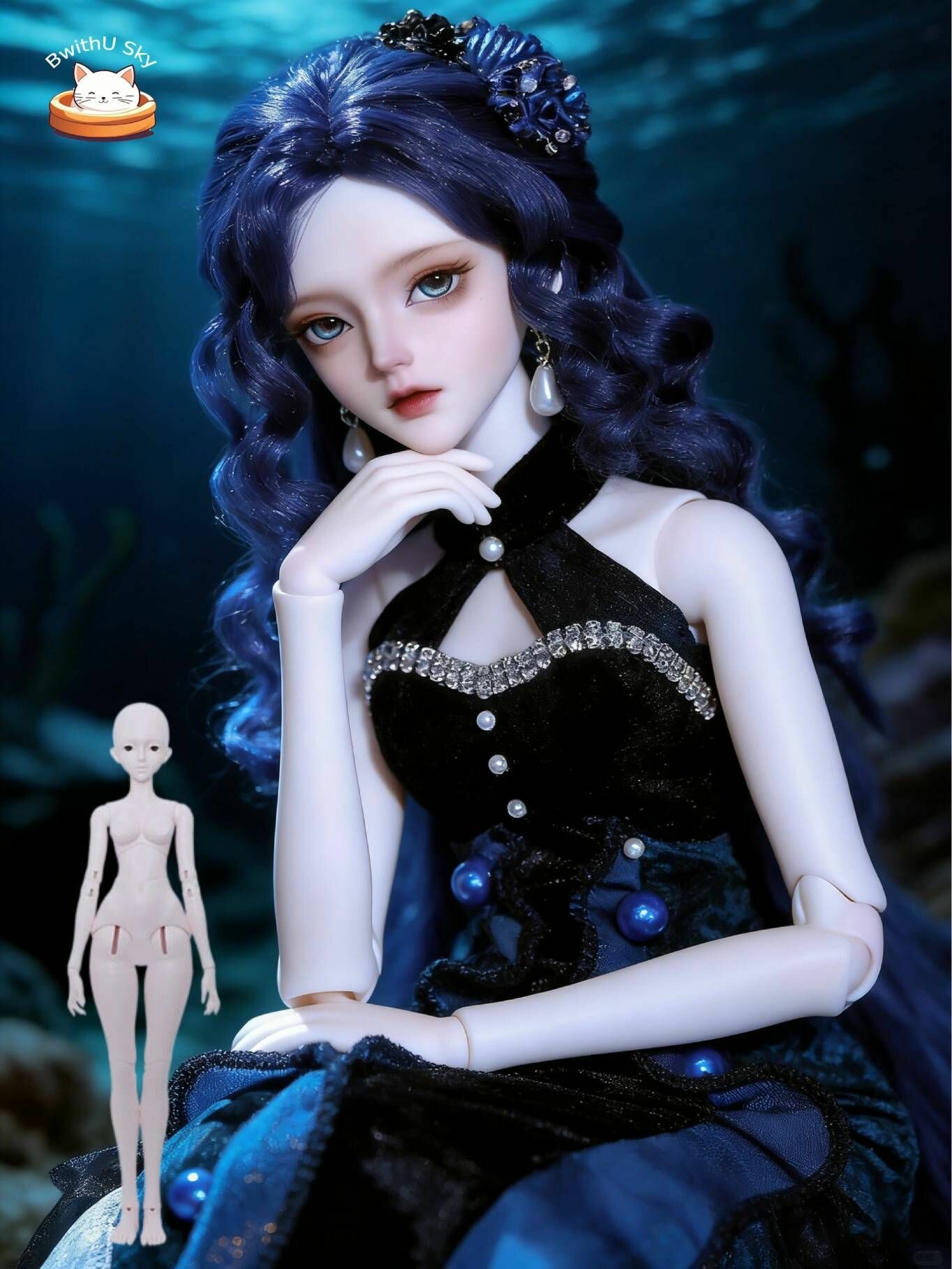 BwithUSky Dendro 1/4 BJD обнаженная кукла с нормальной кожей, без макияжа, без аксессуаров