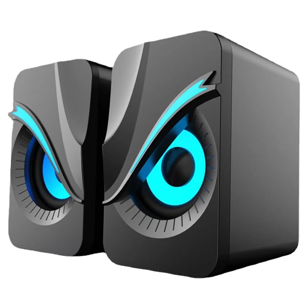 Проводной USB-динамик с RGB-подсветкой, проводной регулятор громкости для П , компьютера, ноутбука