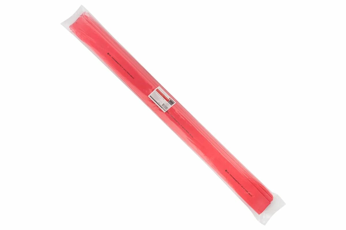 Трубка термоусадочная EKF ТУТ нг 25/12.5 (tut-25-r-1m), 25/12.5 мм