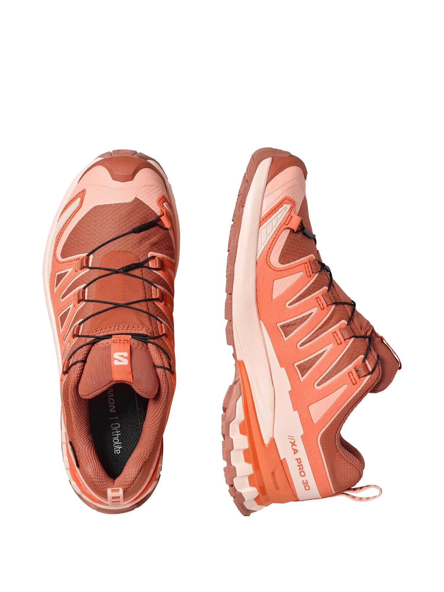 Кроссовки Salomon Laced low-top sneakers, размер 4 UK, черный/серый/оранжевый — фото 1