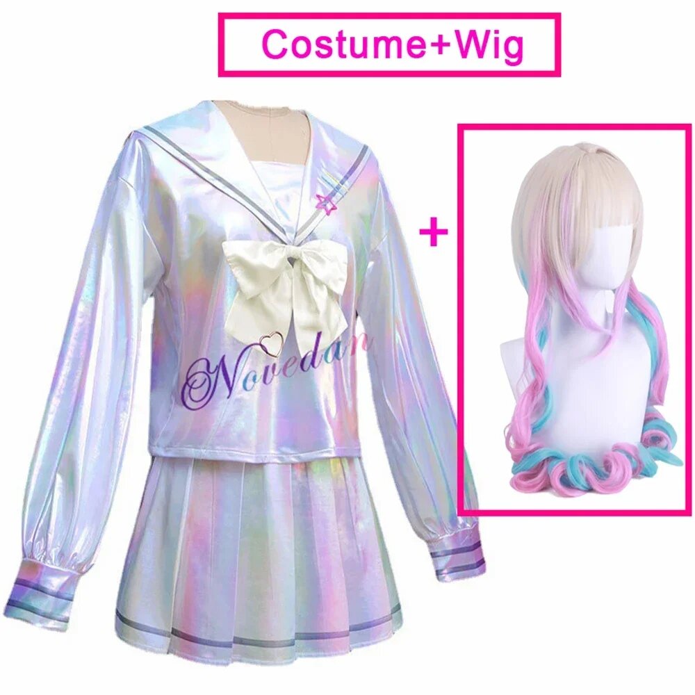 Needy Girl Overdose Косплей Костюм JK Униформа XXL, KAngel Costume Wig
