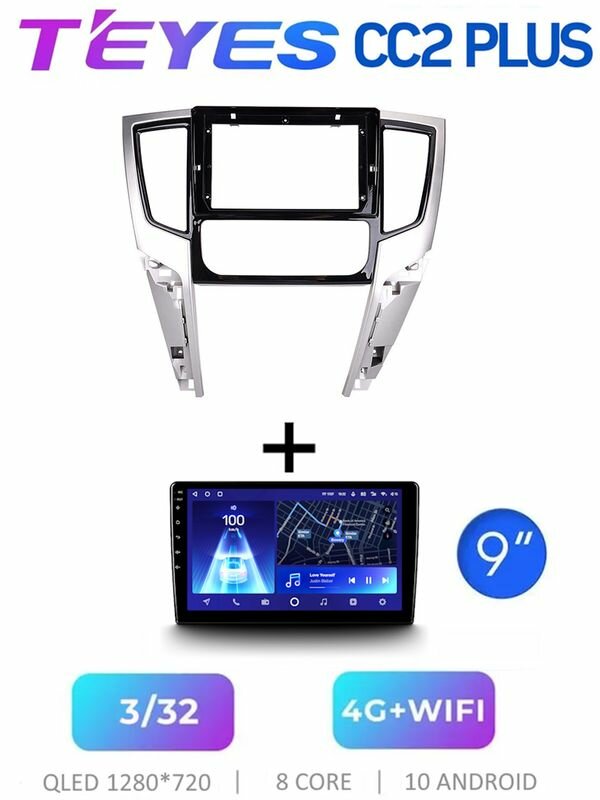 Магнитола 9" Teyes CC2 Plus 3/32 Gb для Mitsubishi L200 5 2018-2020 F2
