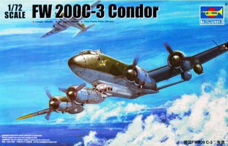 Trumpeter 01637 1/72 Fw200 C-3 Кондор Пластиковая модель самолета
