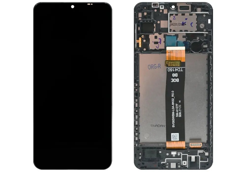 Дисплей для Samsung A12 Nacho (A127) премиум в рамке