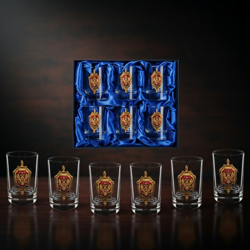 Набор стопок для водки ФСБ России