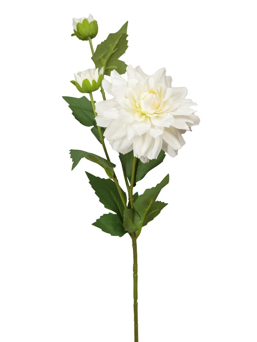 Цветок искусственный Георгин 1гол+1бут 75 см