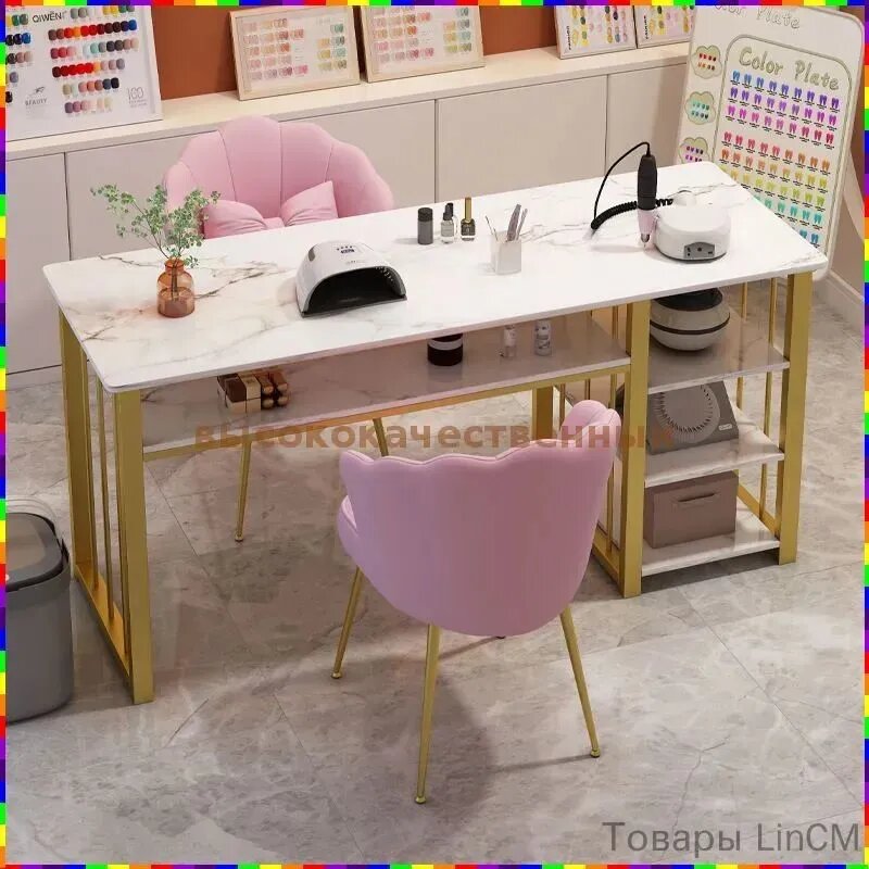 Маникюрный стол белого цвета140cmX40cm