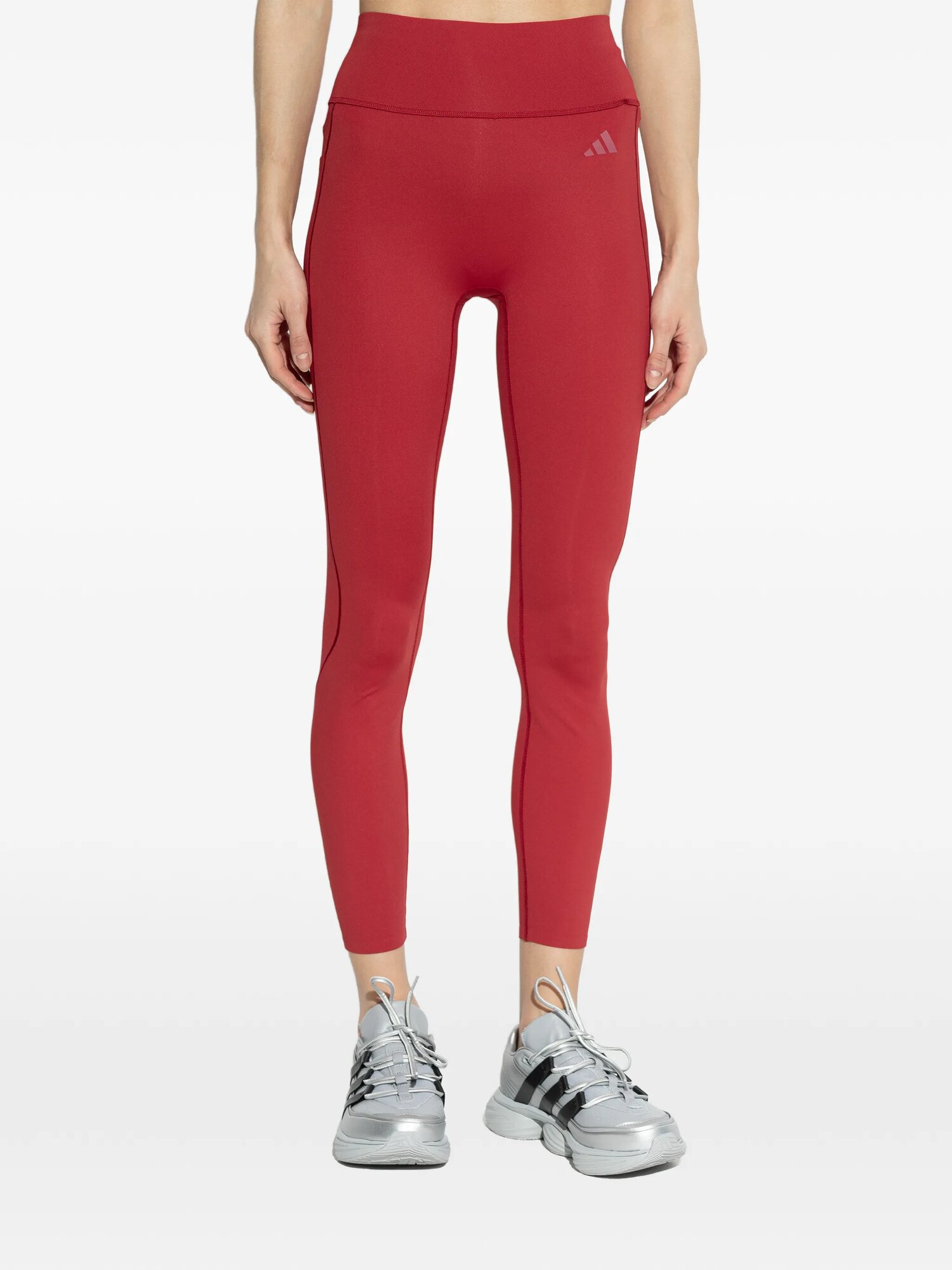 Легинсы спортивные adidas, размер XS, красный — фото 1
