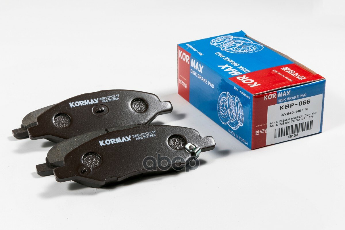 Колодки тормозные, передние D1250M KORMAX арт. KBP066