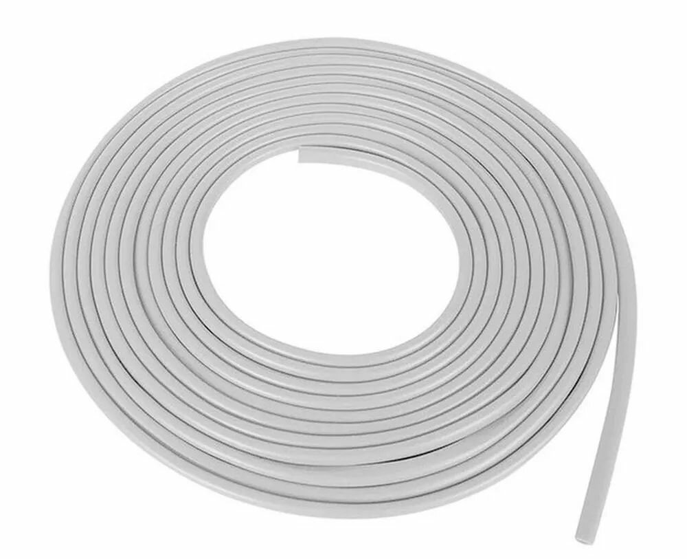 Защитная лента для кромок дверей автомобиля 5 м — универсальная накладка из ПВХ+металл, защита кромки и противоскольжение