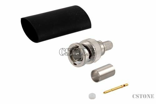 75 Ohm BNC штыревой разъём обжим крепление для LMR-240-75, LMR-240-75-DB, LMR-240-75-FR кабель