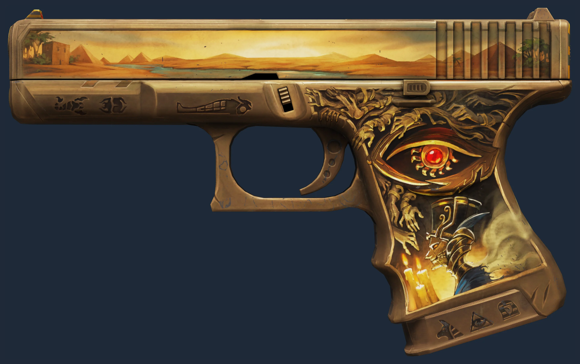 Сувенирный Glock-18 | Рука Рамсеса (Закалённое в боях) Скины CS2 с быстрой автовыдачей steam trade