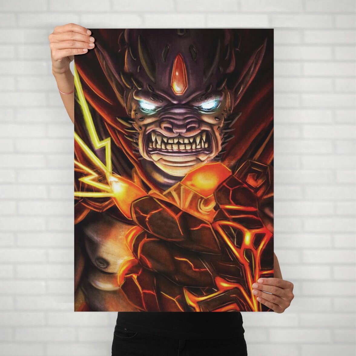 Плакат на стену для интерьера Dota 2 (Lion 2) - Постер по игре формата A2 (42х60 см)