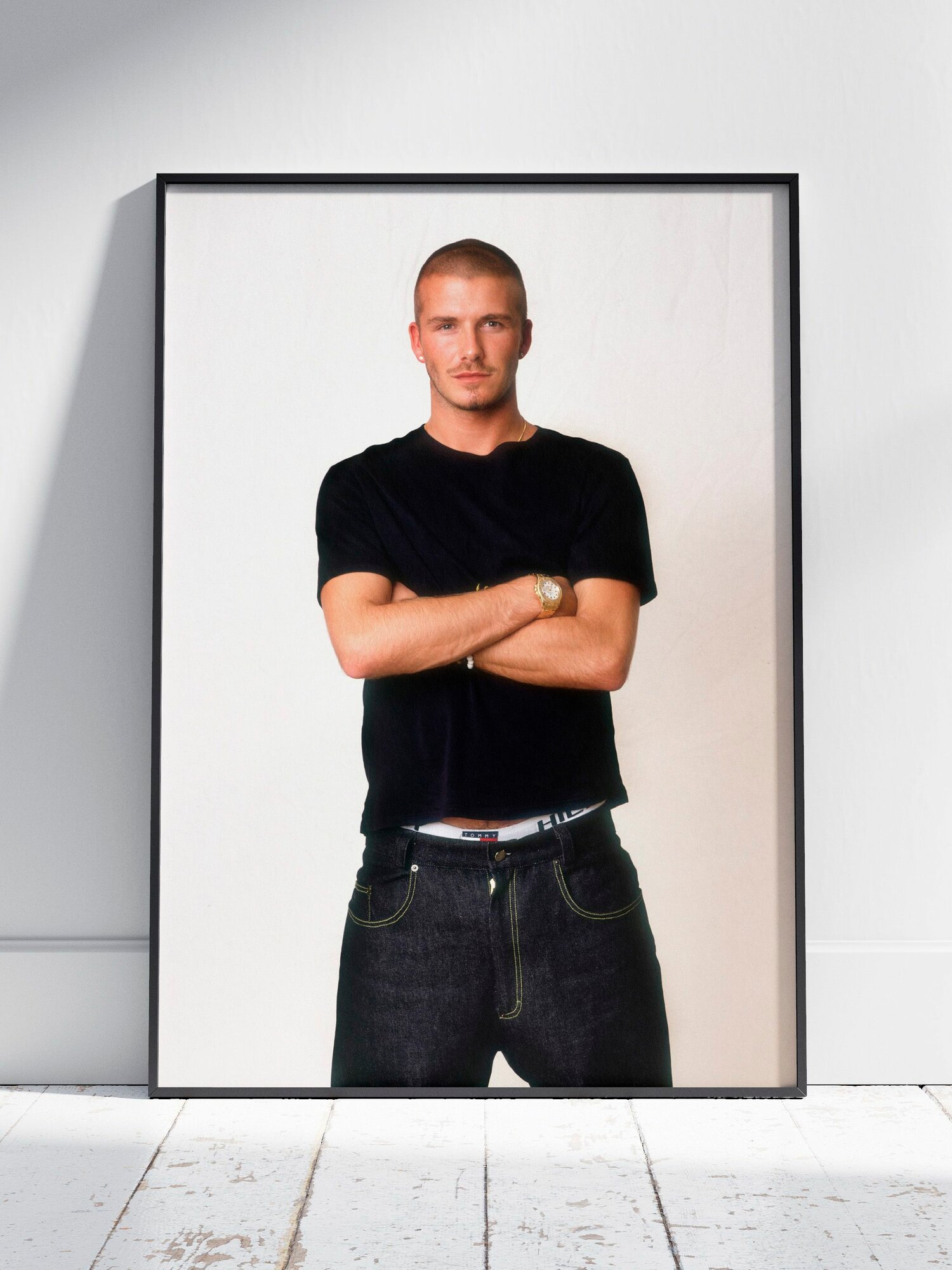Плакат на стену для интерьера Дэвид Бекхэм (David Beckham 12) - Постер по актеру фильма, кино, сериала формата A4 (21x30 см)
