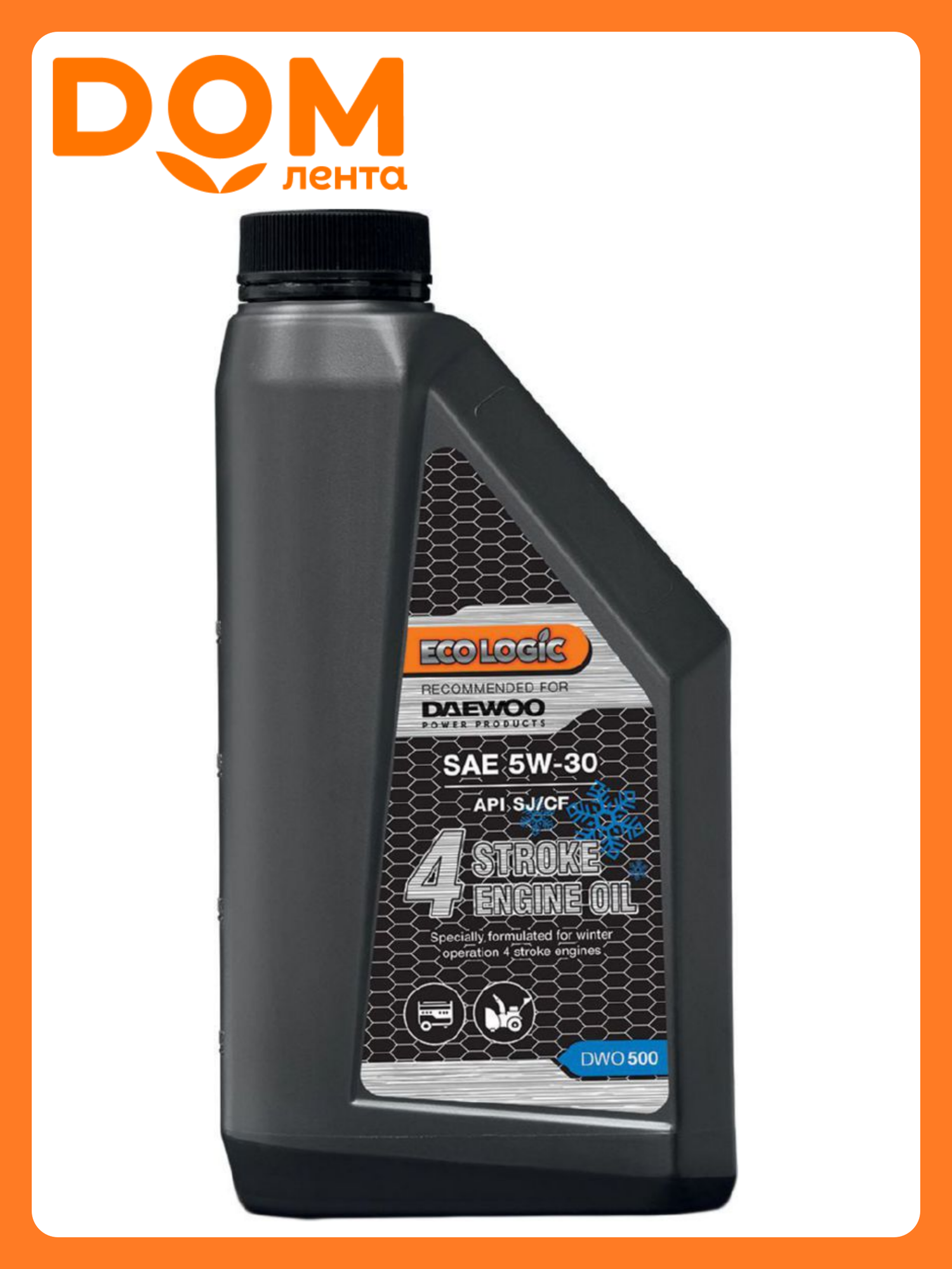 Моторное масло 4Т DAEWOO ECOLOGIC DWO 500 SAE 5W-30 полусинтетическое 1 л