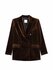 Пиджак Black Label Double-breasted velvet blazer, размер 42, brown