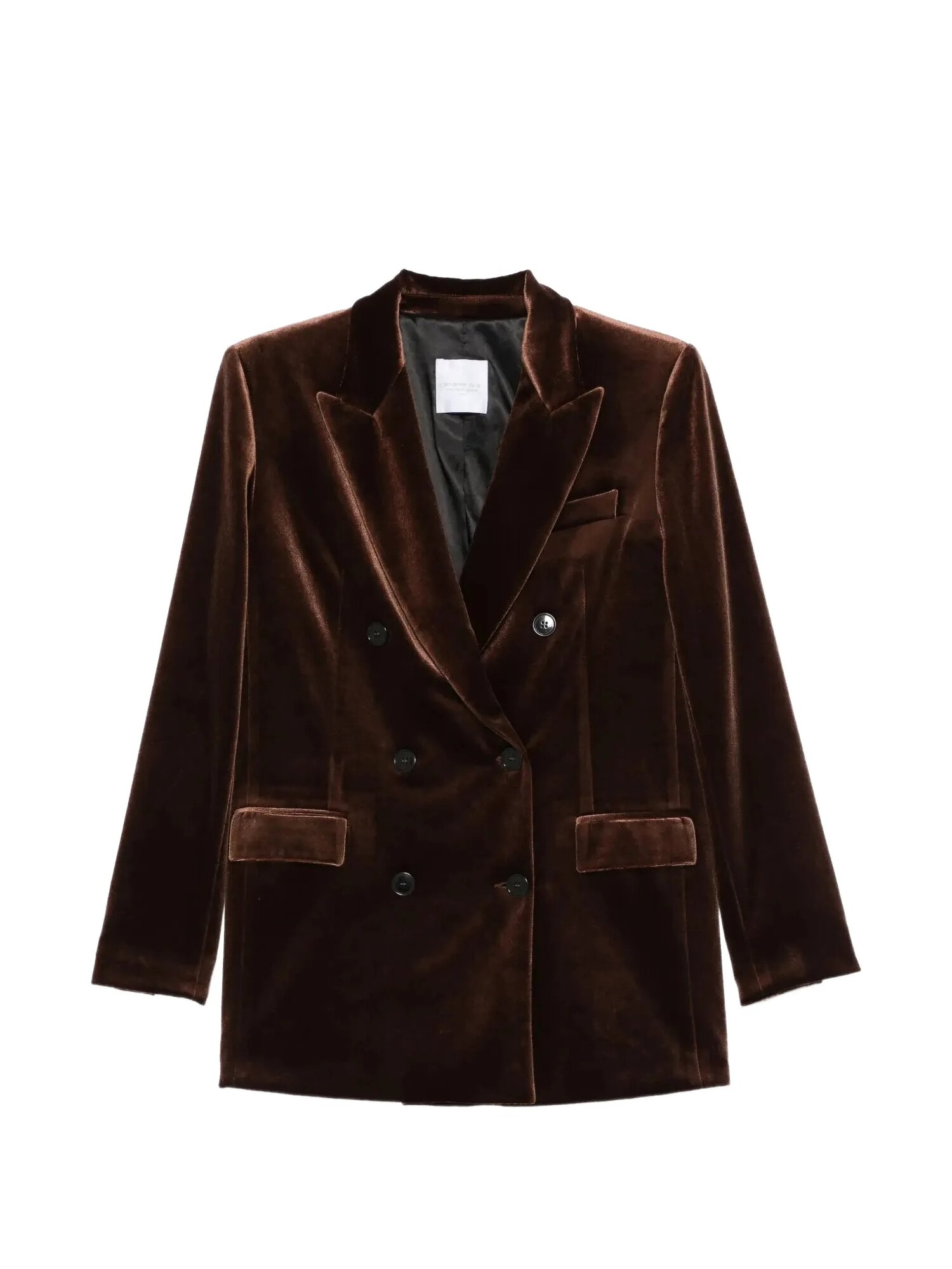 Пиджак Black Label Double-breasted velvet blazer