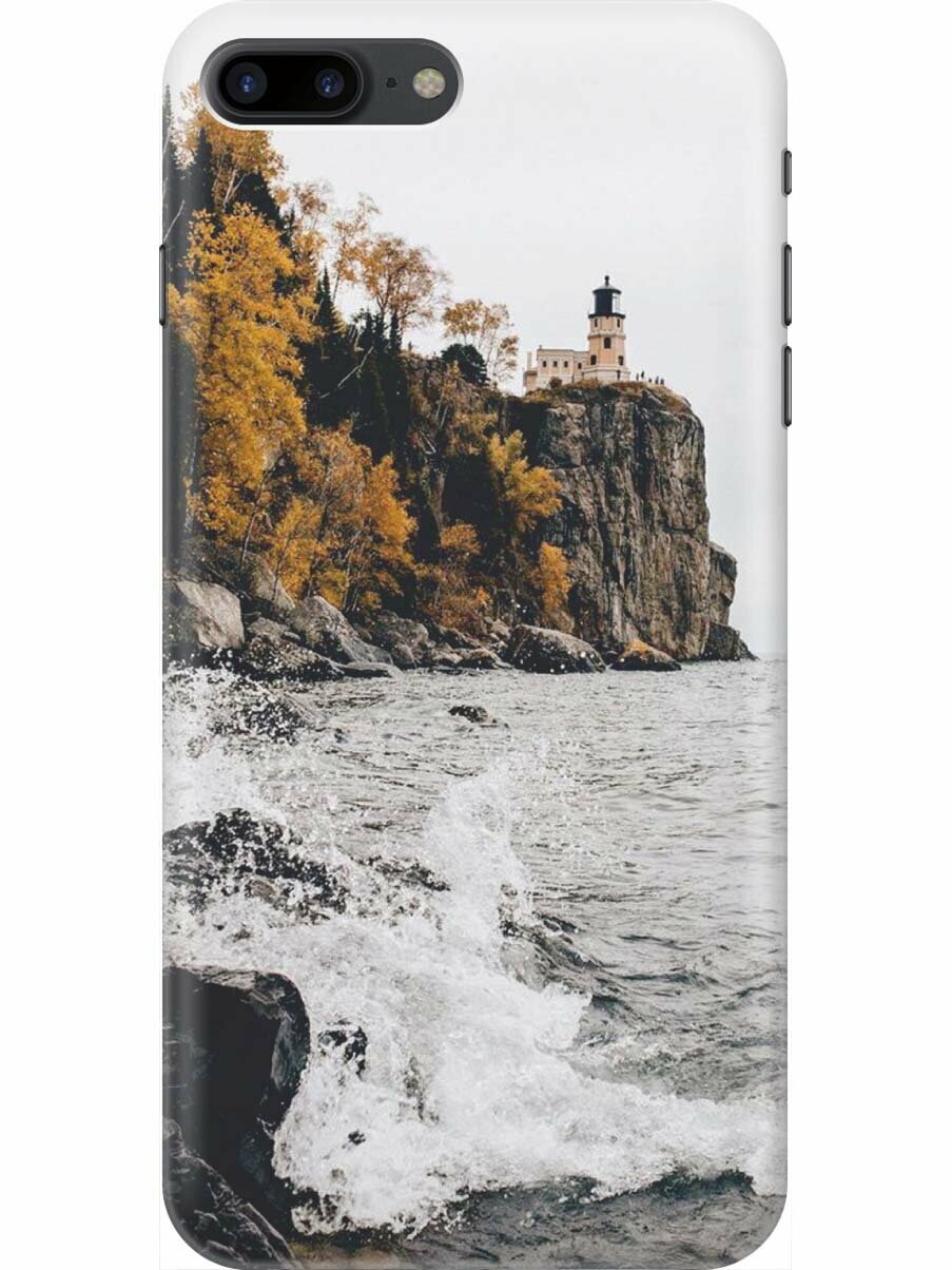 Силиконовый чехол на Apple iPhone 8 Plus / 7 Plus / Эпл Айфон 7 Плюс / 8 Плюс с рисунком "Северный маяк"