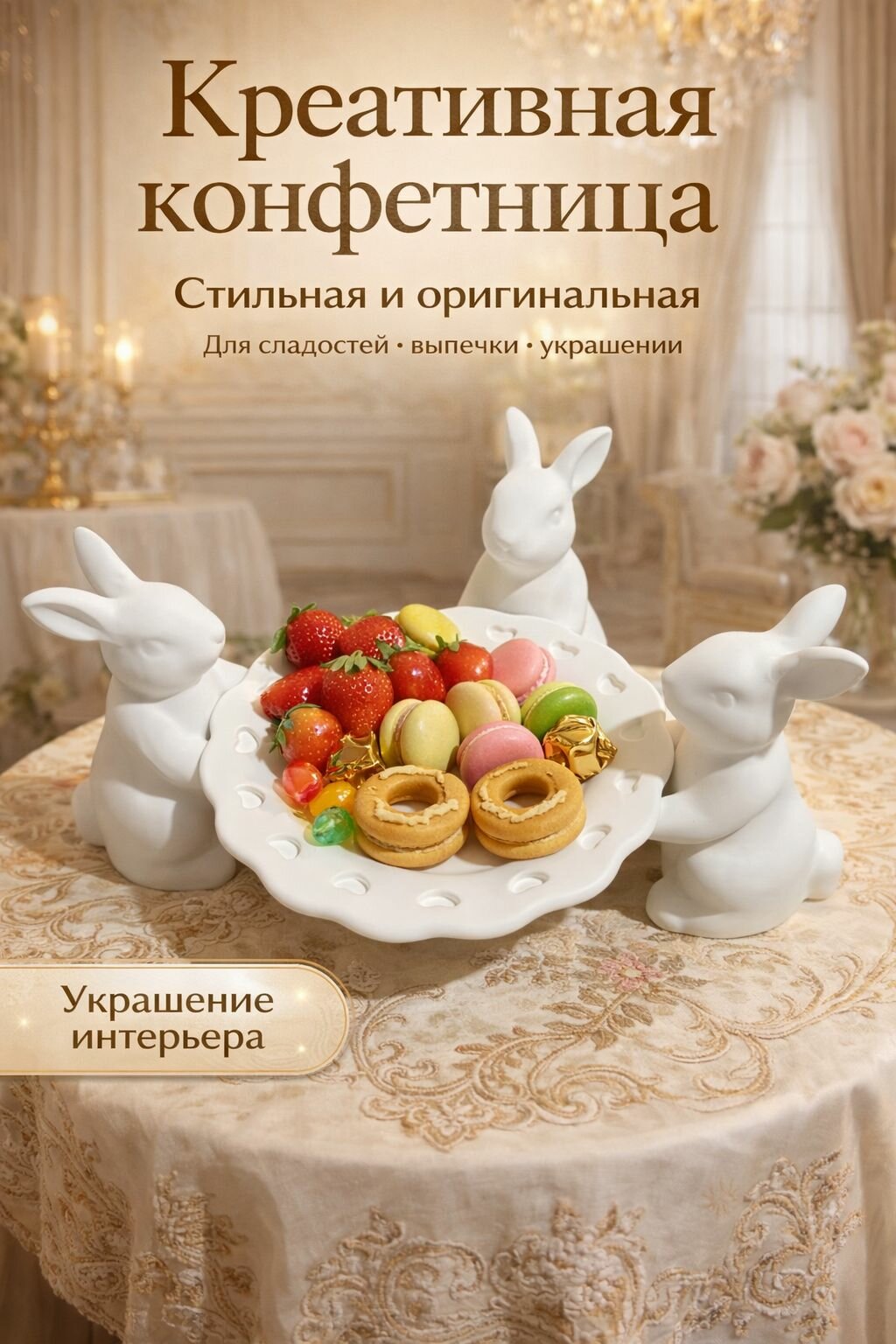 Блюдо сервировочное, 1 шт, Фарфор Тройка, диаметр 15 см