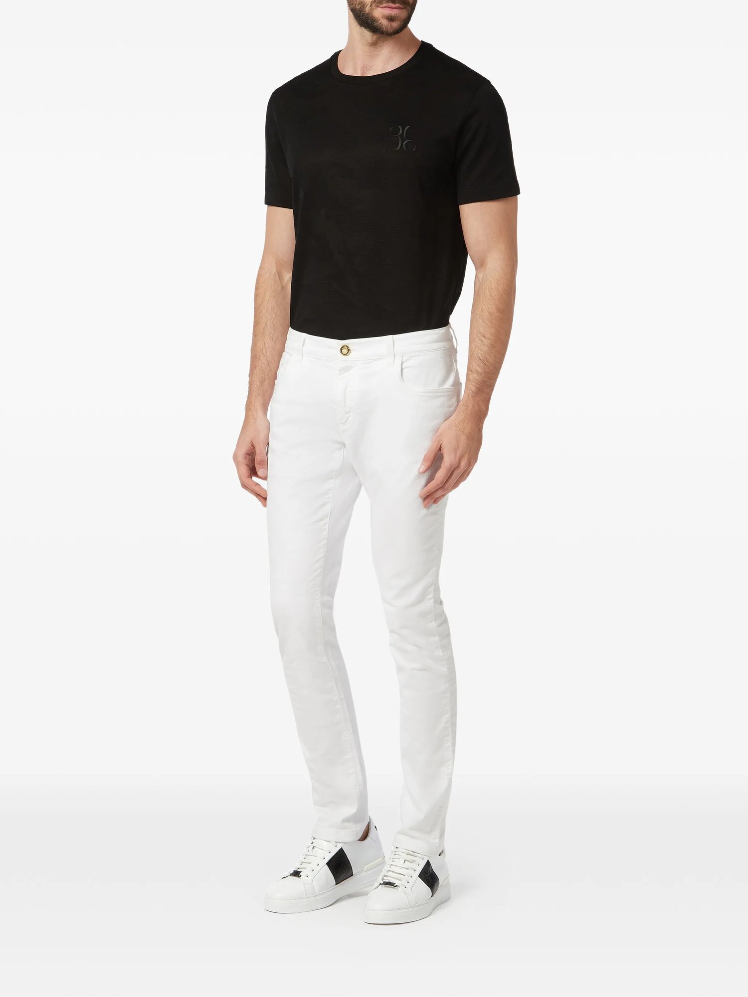 Джинсы Billionaire Slim-fit jeans, размер XS, white — фото 1