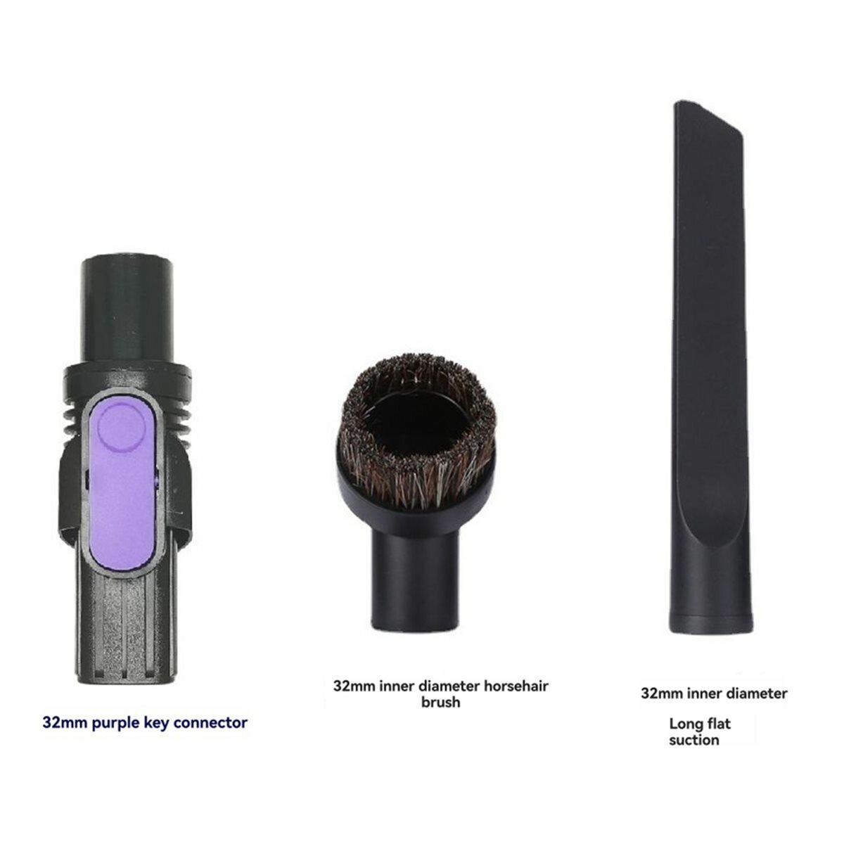 LG Комплект из плоской насадки-щетки из конского волоса и адаптера для беспроводного вертикального пылесоса Shark IX/IZ Series Pet (запасные части).