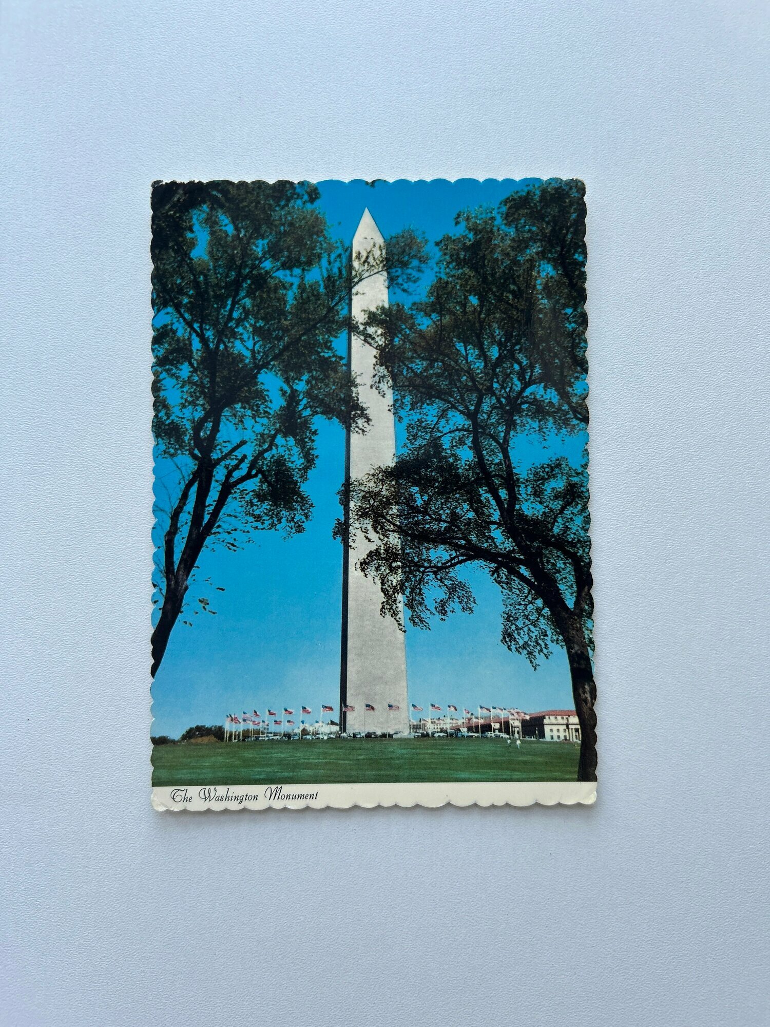 Открытка винтаж 1980-е г, "The Washington Monument"