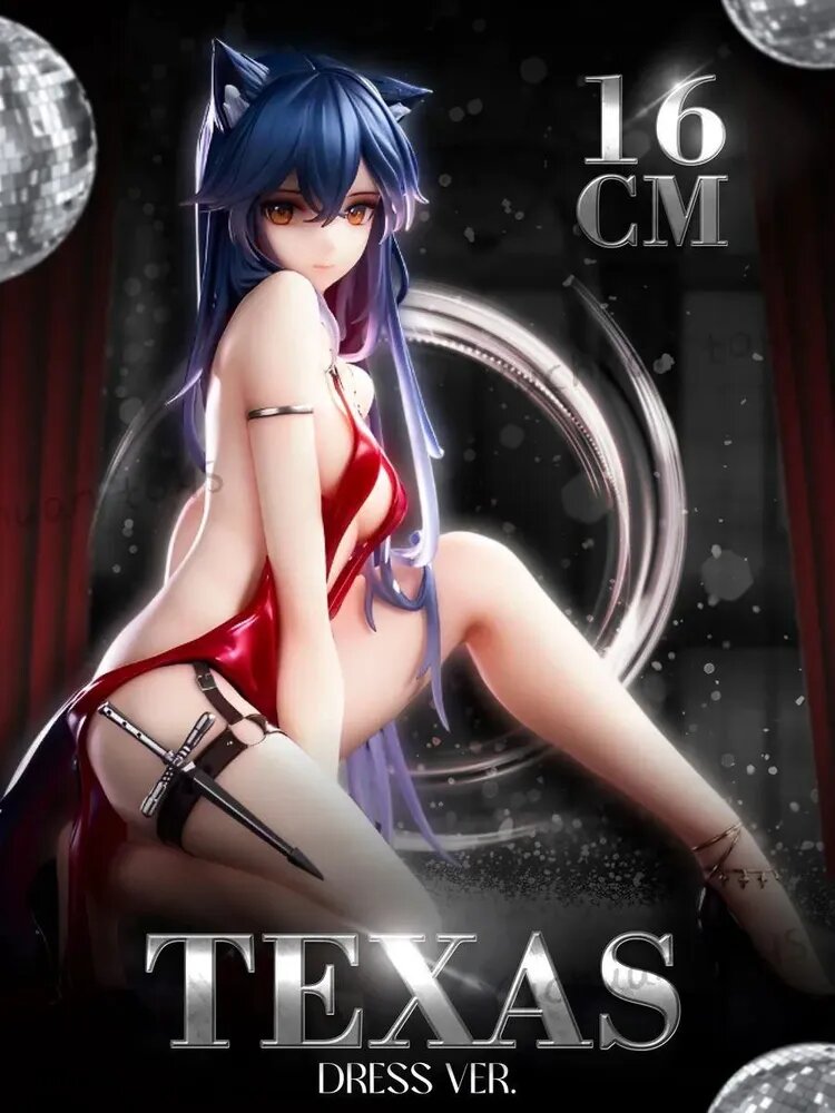 Аниме фигурка Texas Dress Ver. (Arknights), PVC модель 16 см