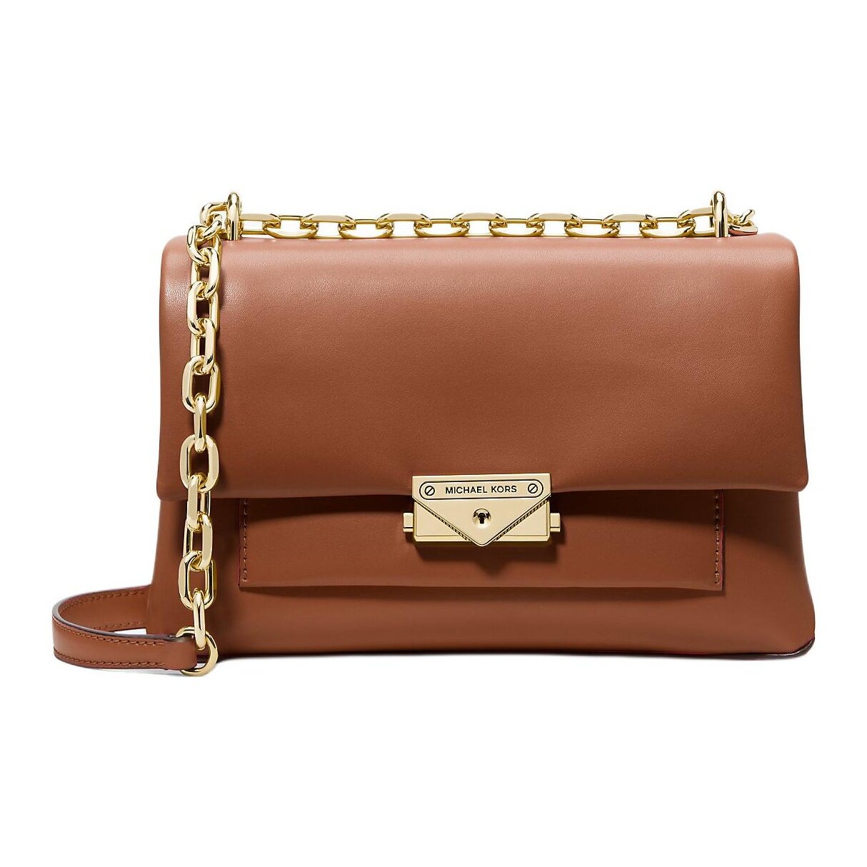Сумка MICHAEL KORS Cece, фактура матовая, коричневый — фото 1