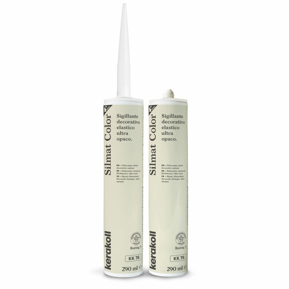 Силиконовый герметик матовый Kerakoll Silmat Color KK76, цветной, санитарный, для плитки, ванной и кухни, влагостойкий, против плесени, 310 мл