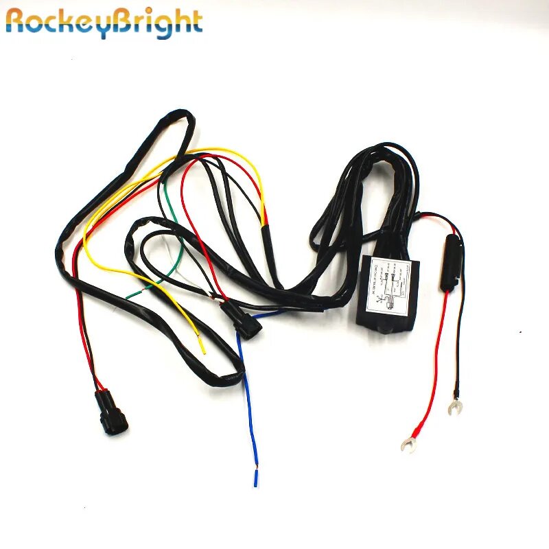 Контроллер DRL Rockeybright для автомобильных светодиодных дневных ходовых огней, реле-регулятор яркости, переключатель включения/выключения, 12-18В, контроллер DRL для автомобиля