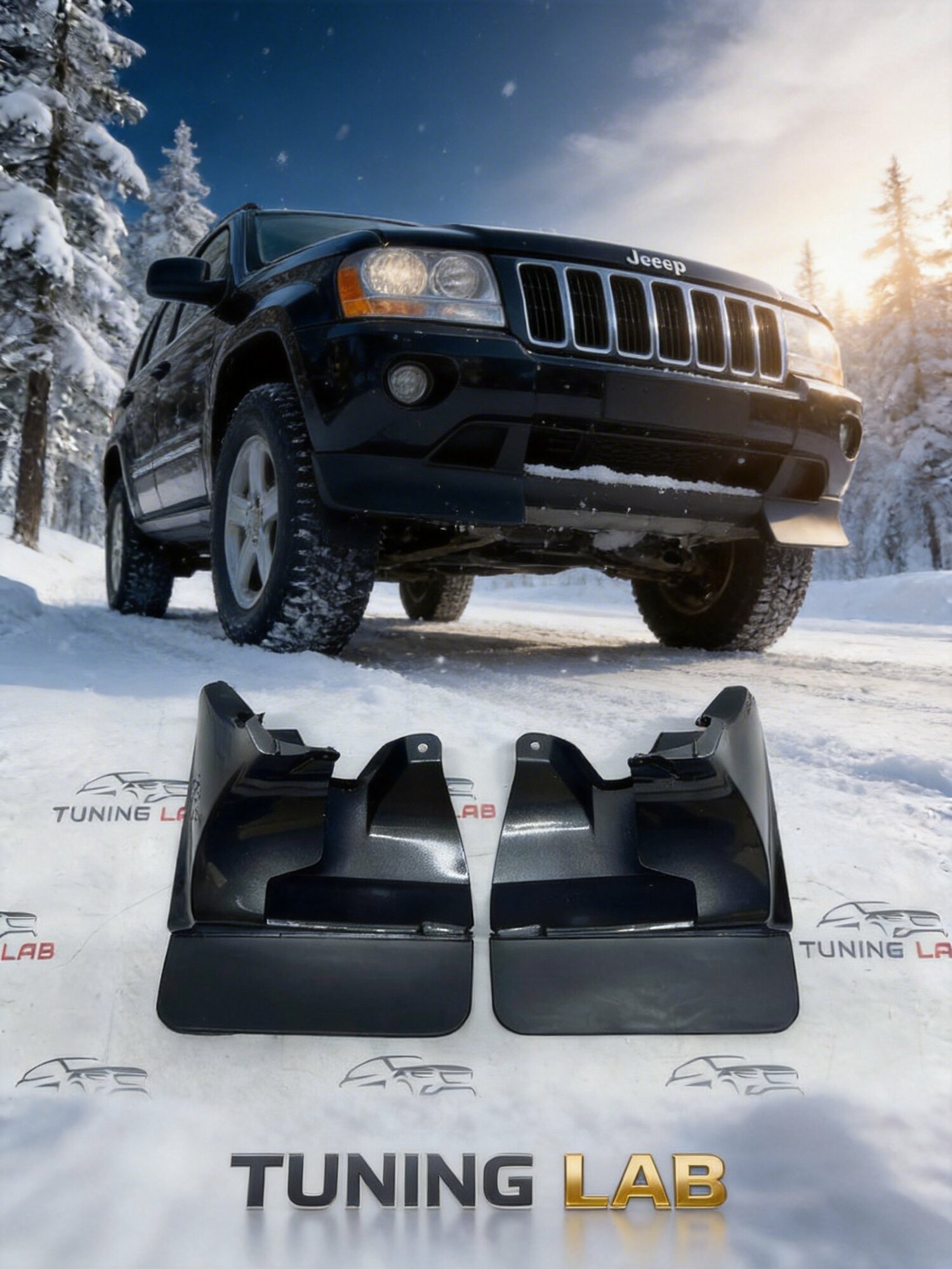 Брызговики, комплект 4 шт для Toyota Land Cruiser Prado 120 2002-2009, защита кузова от грязи и брызг при городской и загородной эксплуатации