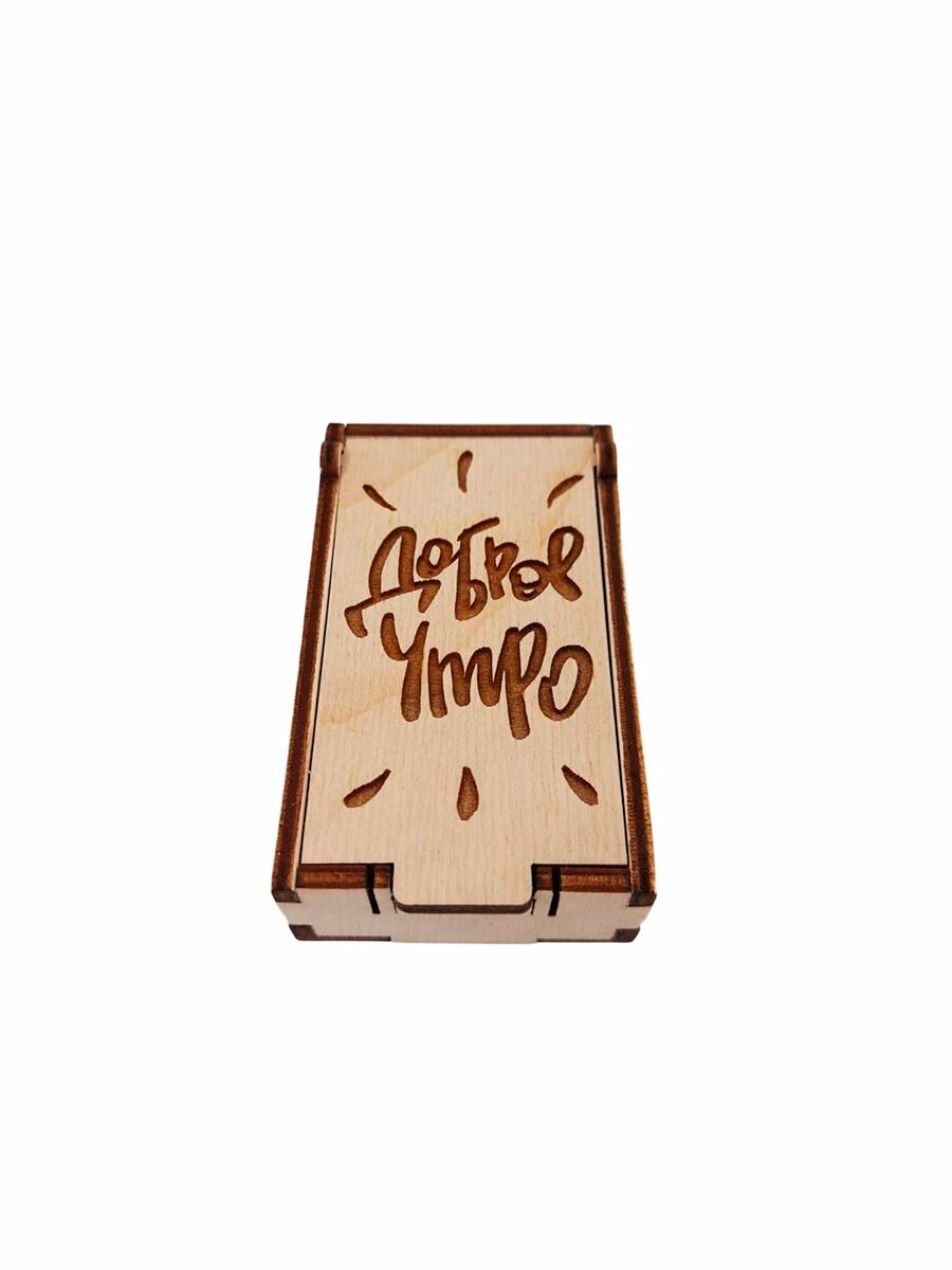 Коробка деревянная подарочная для флешки / для бижутерии / для мелочей