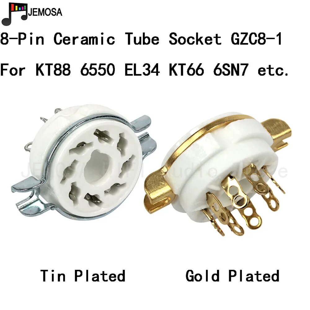 Керамический трубный разъем JEMOSA K8A 8-контактный Gold-Plated-10PCS