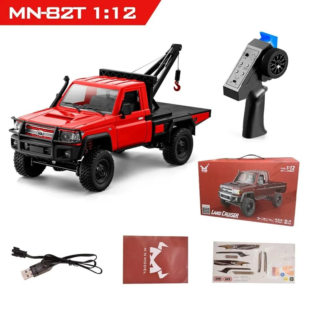 MN MODEL, радиоуправляемый пикап серии MN82 (MN82PRO, MN82S, MN82T) 1/12, полный привод 4WD, пульт 2.4 ГГц, внедорожник.