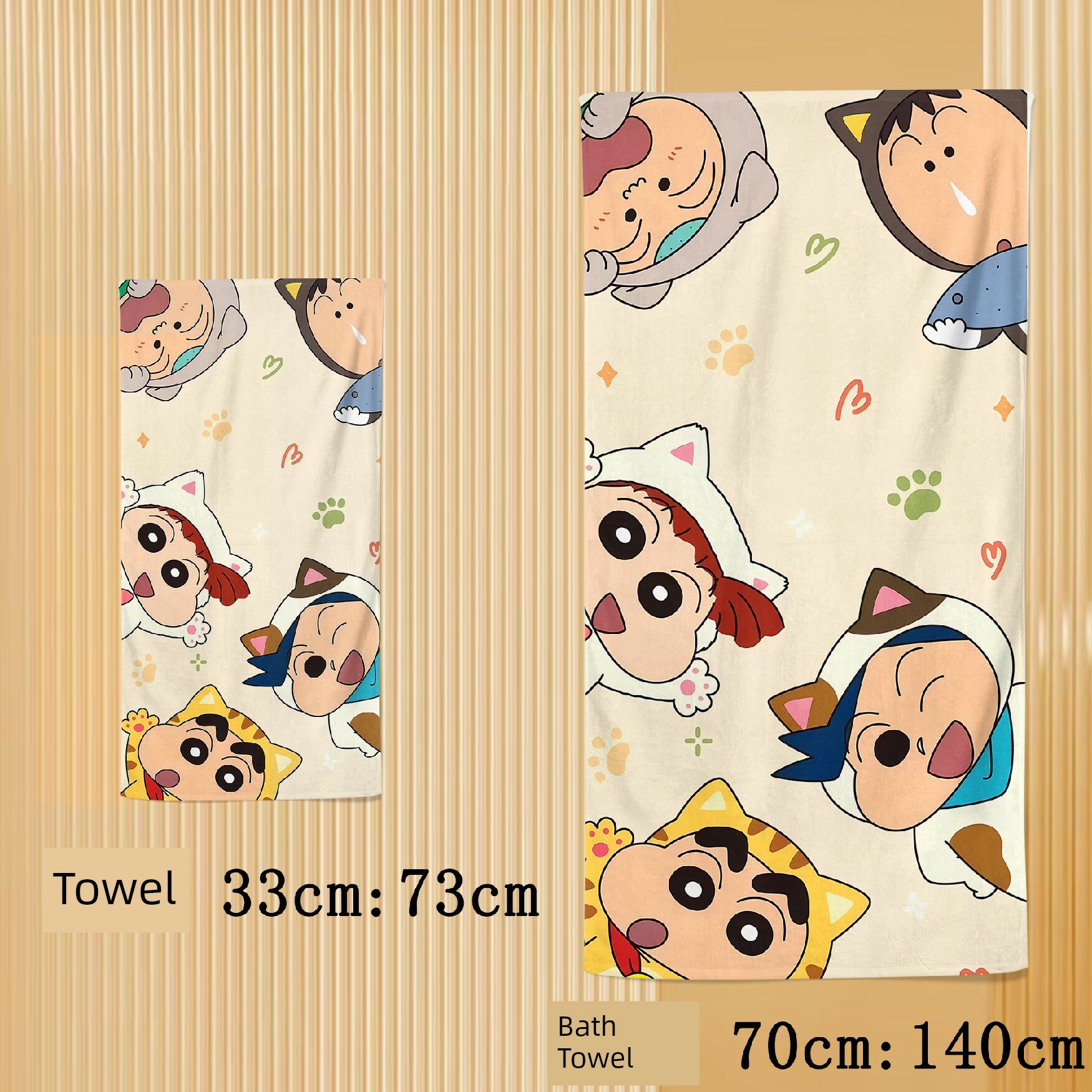 Детское быстро сохнущее полотенце с рисунком Tiger Shin-chan, 40x100 см, для плавания и активного отдыха, прочная ткань