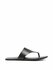 Босоножки Kiton Open-toe leather sandals, размер 38,5, black/black