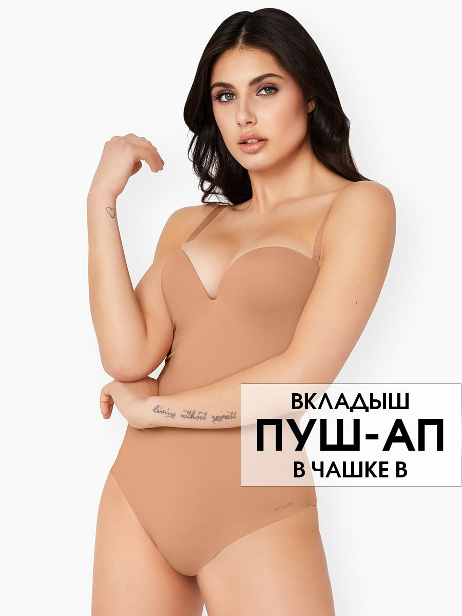 Боди бельевое Incanto Everyday с формованными чашками и съёмными бретелями, размер 3C, бирюзовый — фото 1