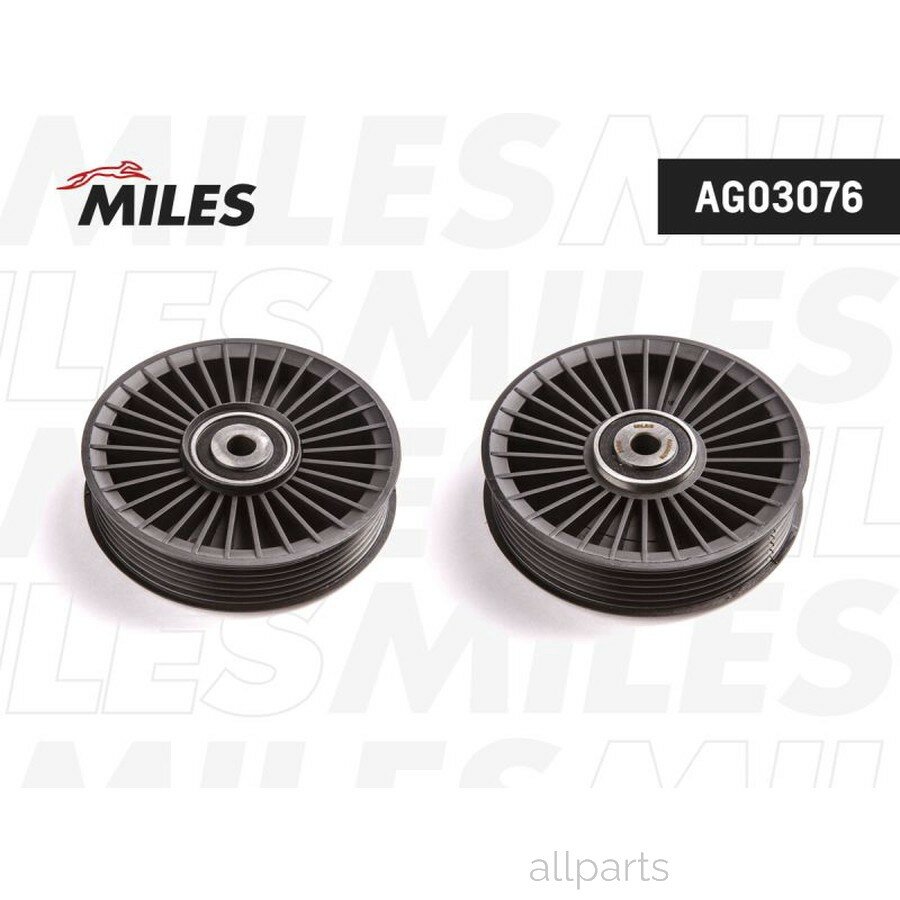 MILES AG03076 Ролик ремня приводного OPEL X20DTH/Y20DTH/MB OM611/646