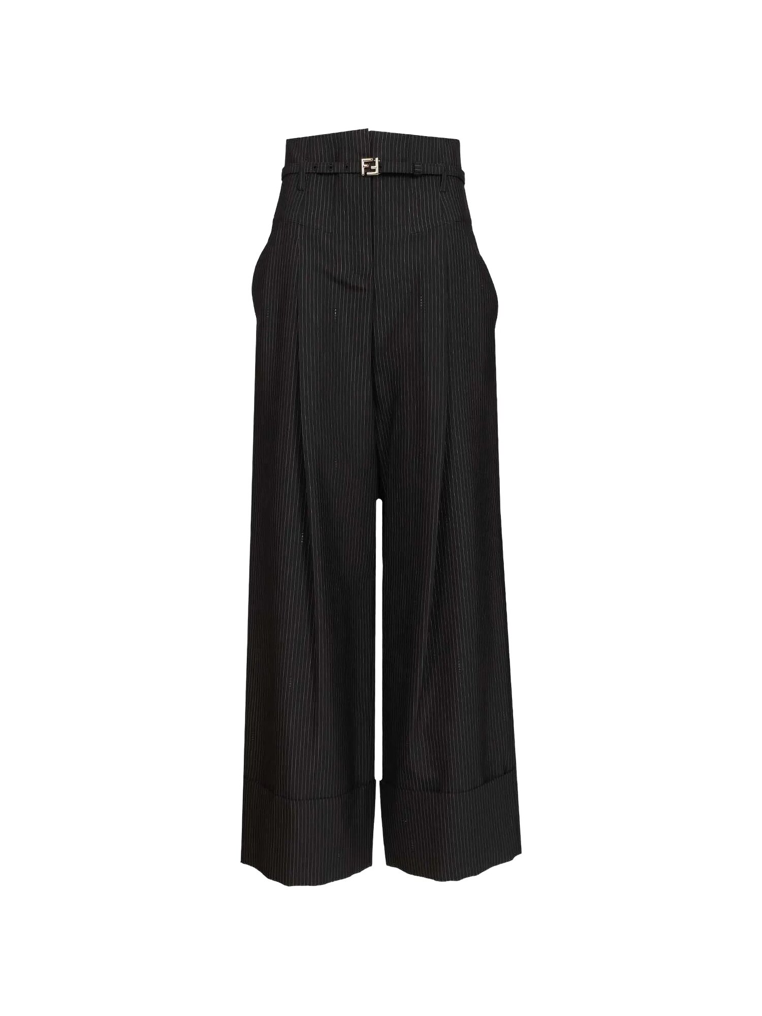 Брюки Pinstripe high-waisted trousers