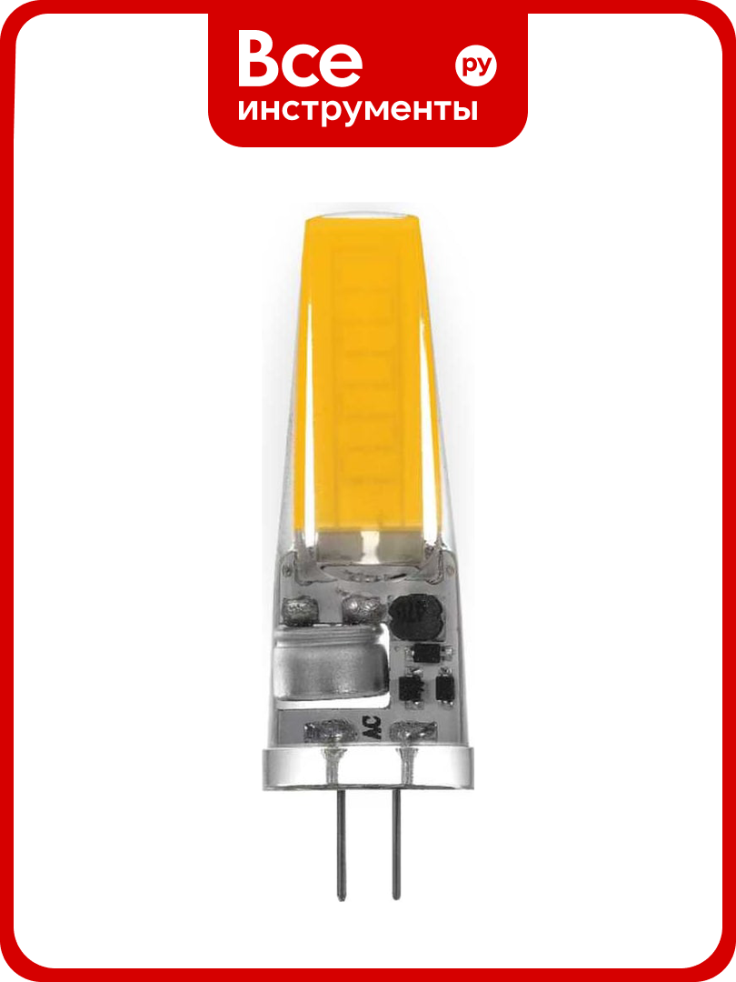 Лампа светодиодная IN HOME LED-JC-COB 7Вт 12В G4 6500К 720Лм 4690612060293