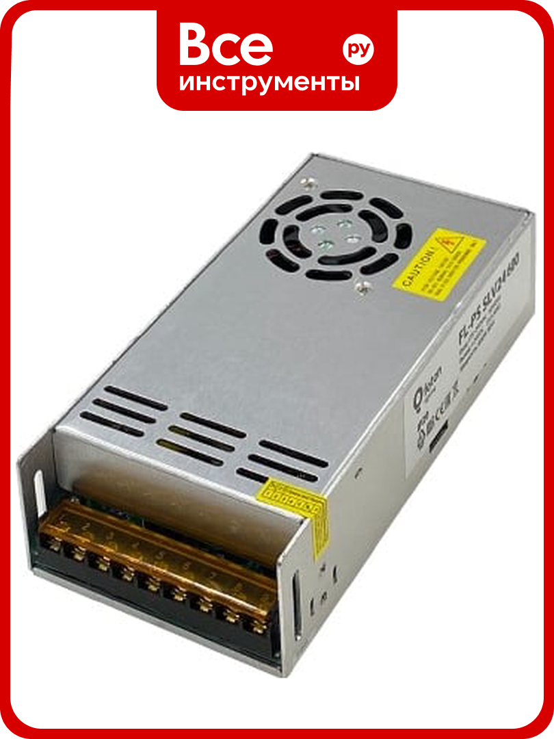 Трансформатор FL-LED FL-PS SLV24600 Pout=600Вт, Uout=24В, Uin=175-240В, IP20, 200x99x50мм, 700г - металлический